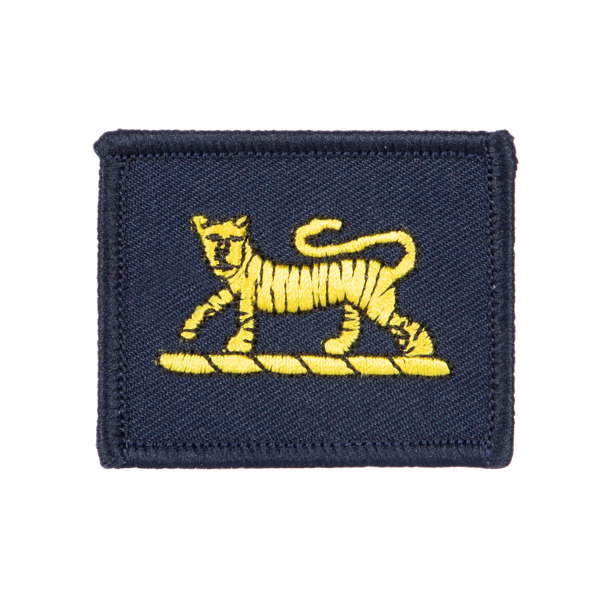 PWRR - Tiger on Navy Backing-55mm x 45mm - Pack of 5 – Military.Direct