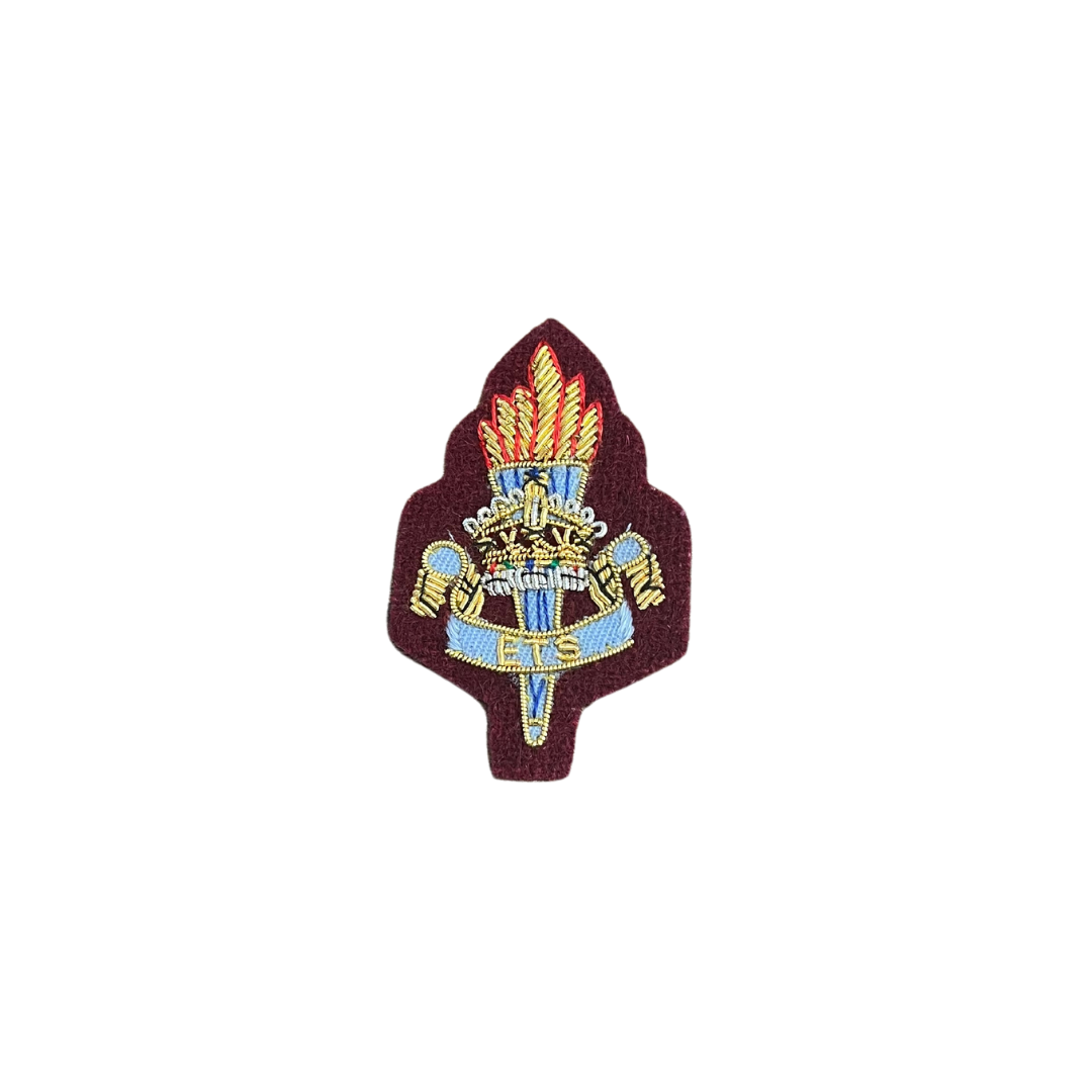 Beret Badge - ETS - Maroon B/G | | Ammo & Company – Military.Direct