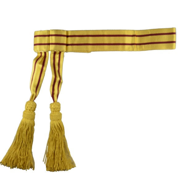 General Officers British Army Ceremonial Waist Sash - Gold & Crimson ...