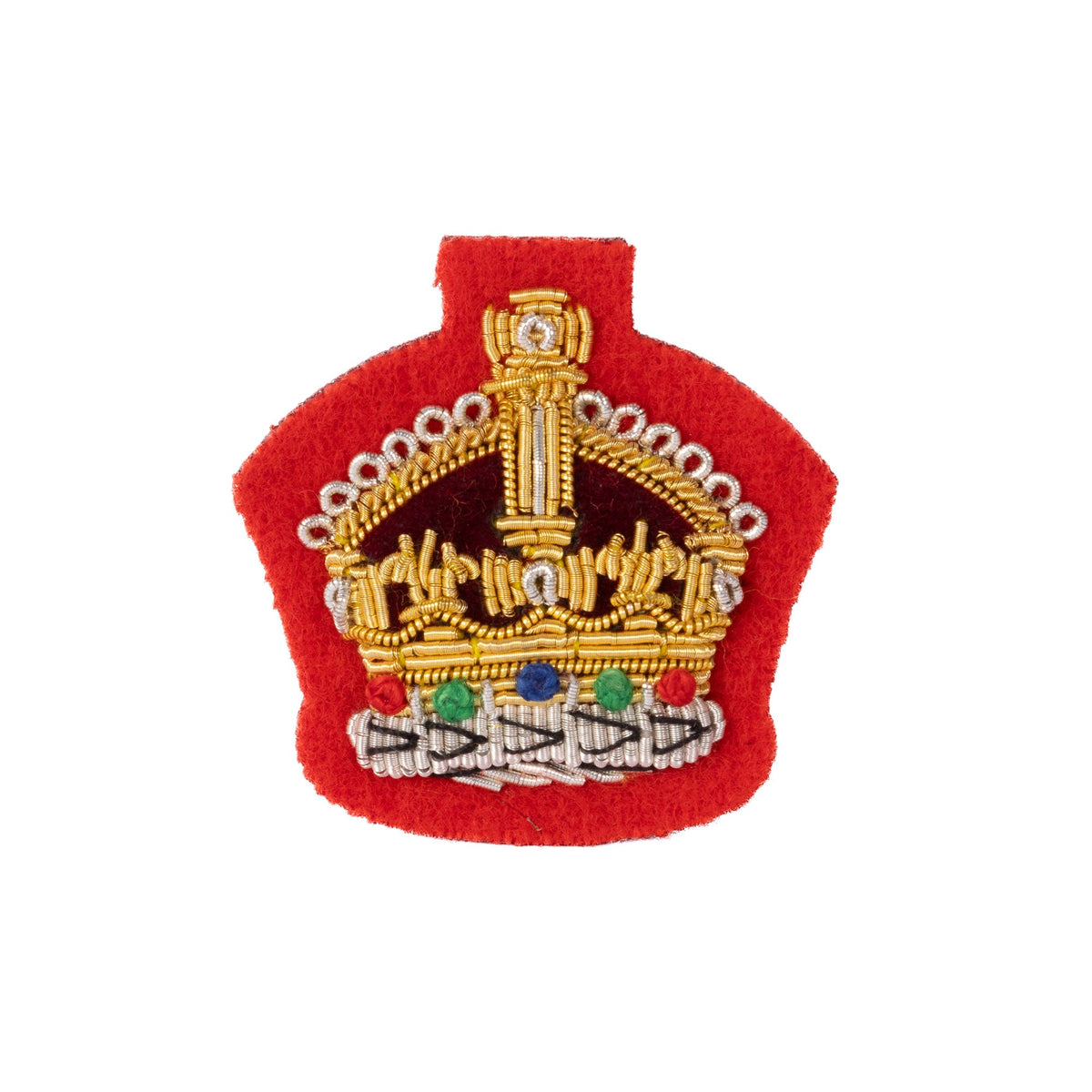 Mess Dress Crowns - S/Sgt - Gold on Scarlet Ground - Tudor Crown ...