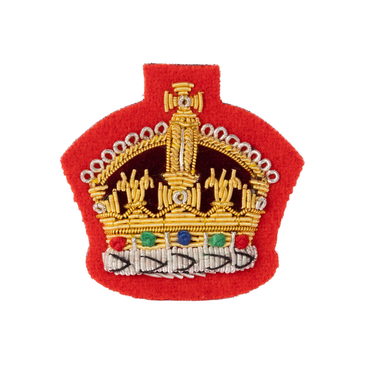 Mess Dress Crowns - WO2 - Gold on Scarlet Ground - Tudor Crown ...
