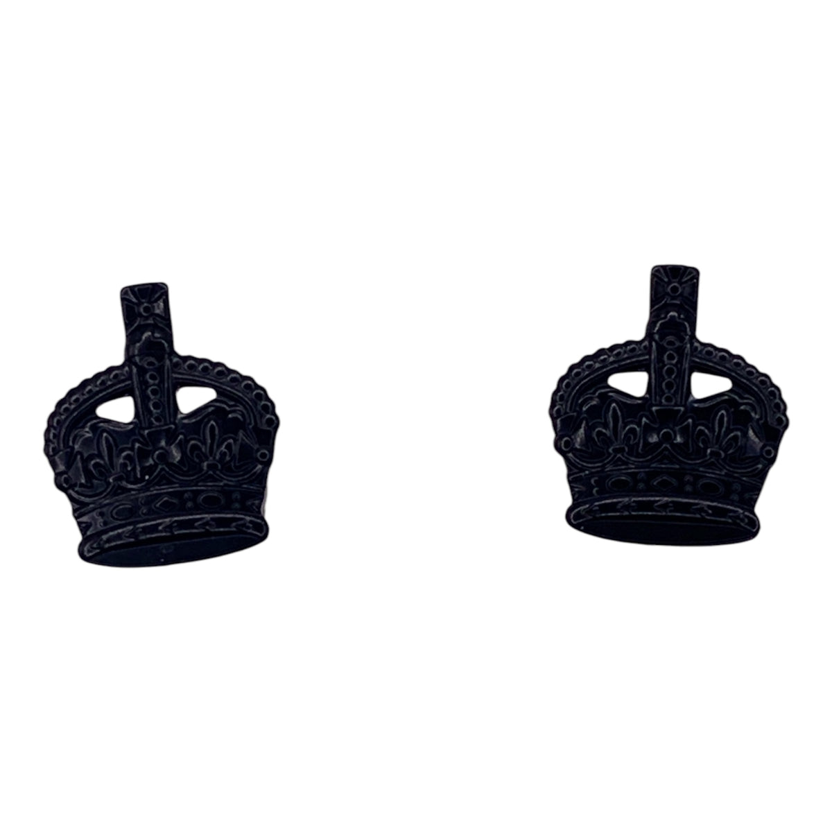 Metal Crown (3/8) - Black - Screw Fitting - Tudor Crown – Military.Direct