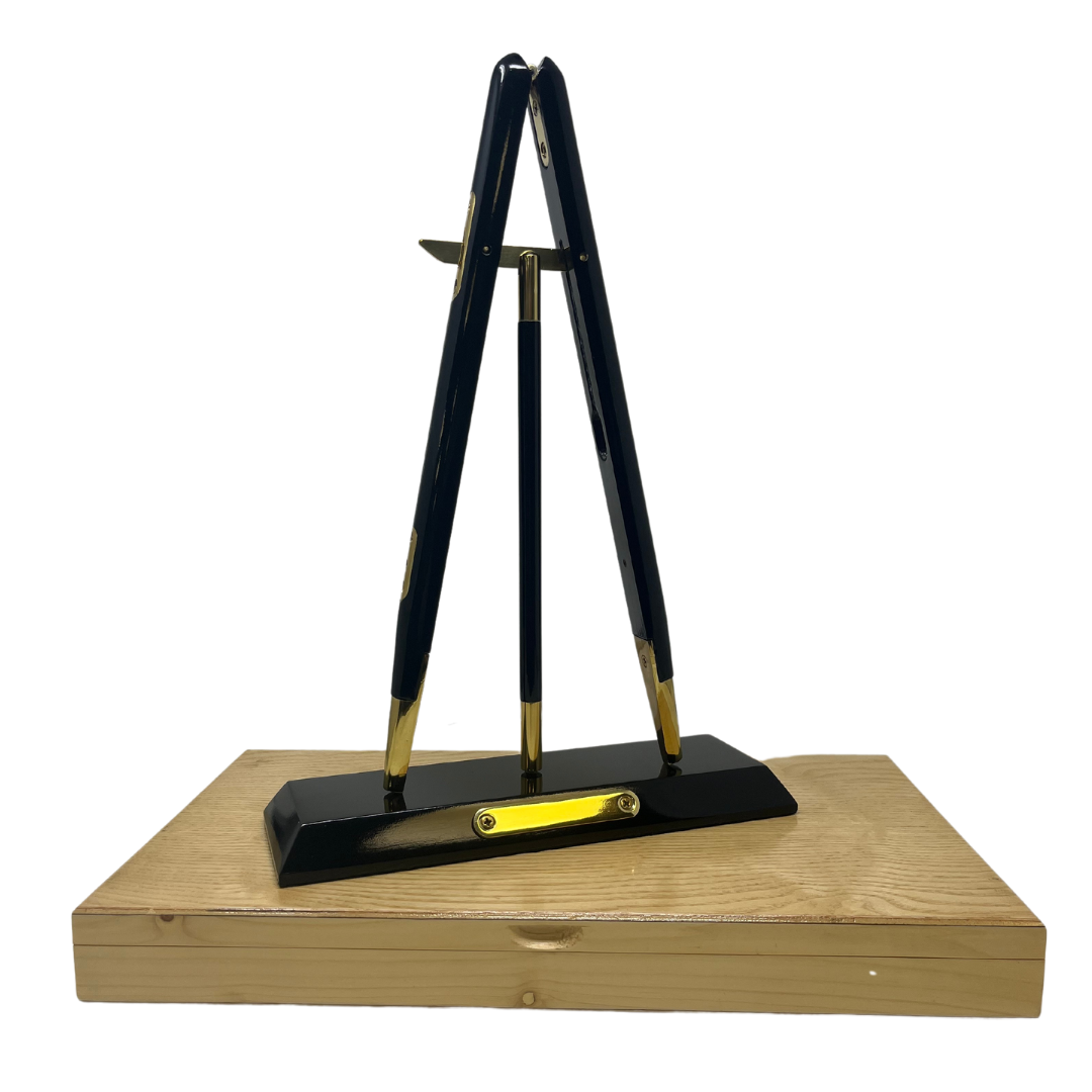 Presentation Pace Stick Desk Stand & Plate - Black Finish – Military.Direct