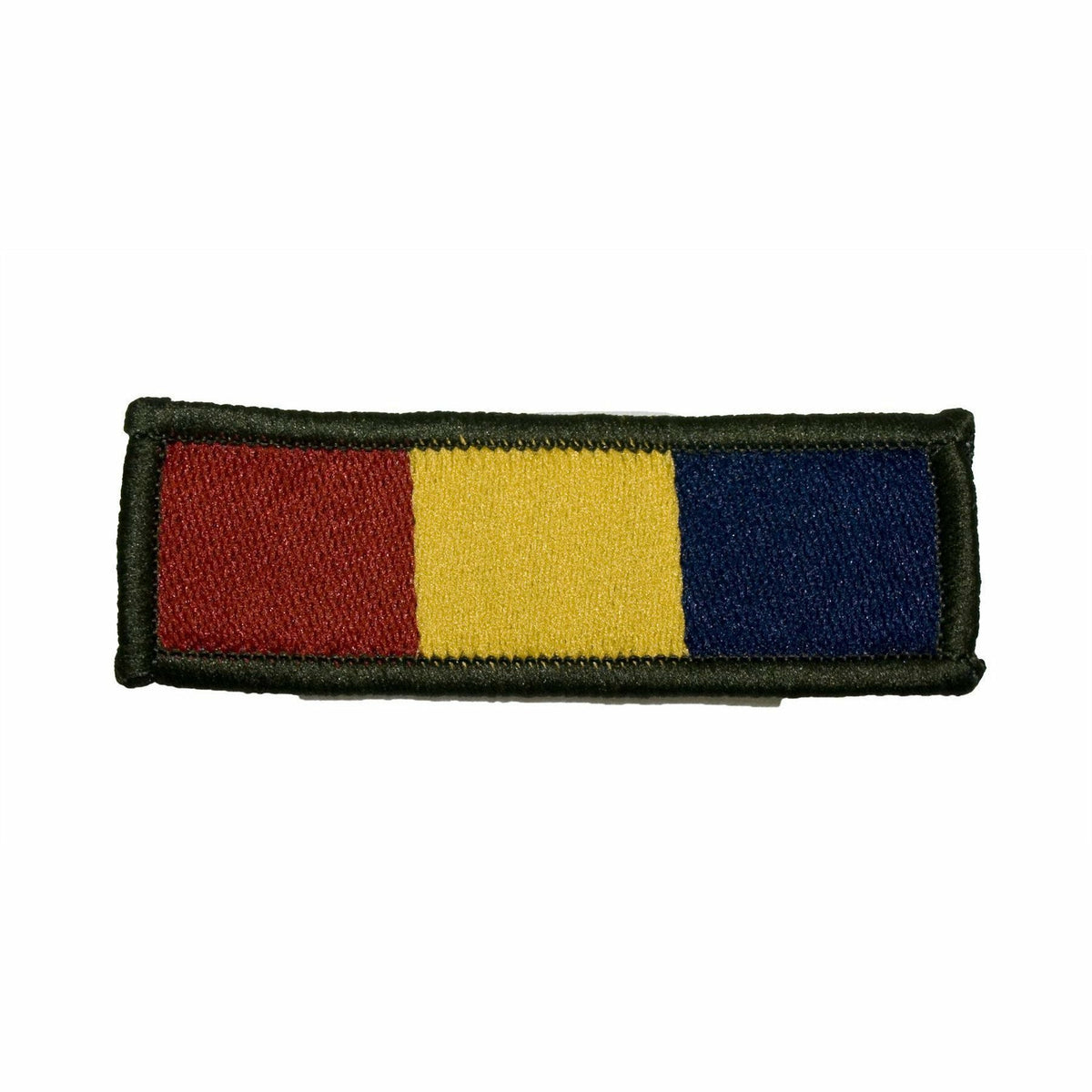 TRF - REME - Blue/Yel/Red with Olive O/L - 60 x 20mm | | Ammo & Company ...